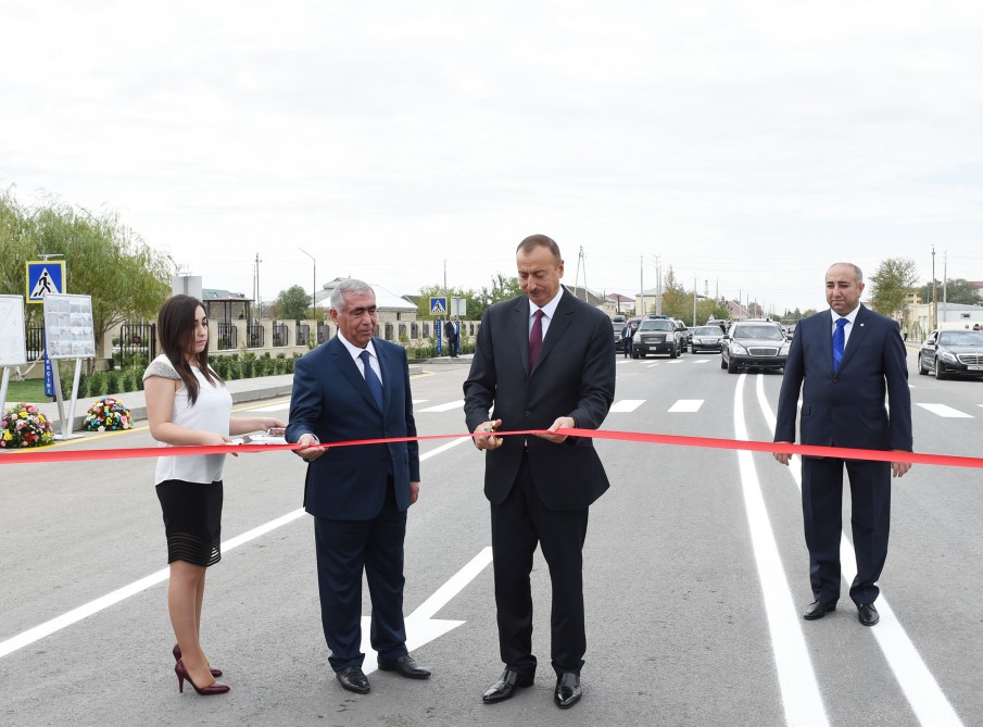 Azerbaijani president attends opening of Aghsu-Kurdamir highway - Trend.Az