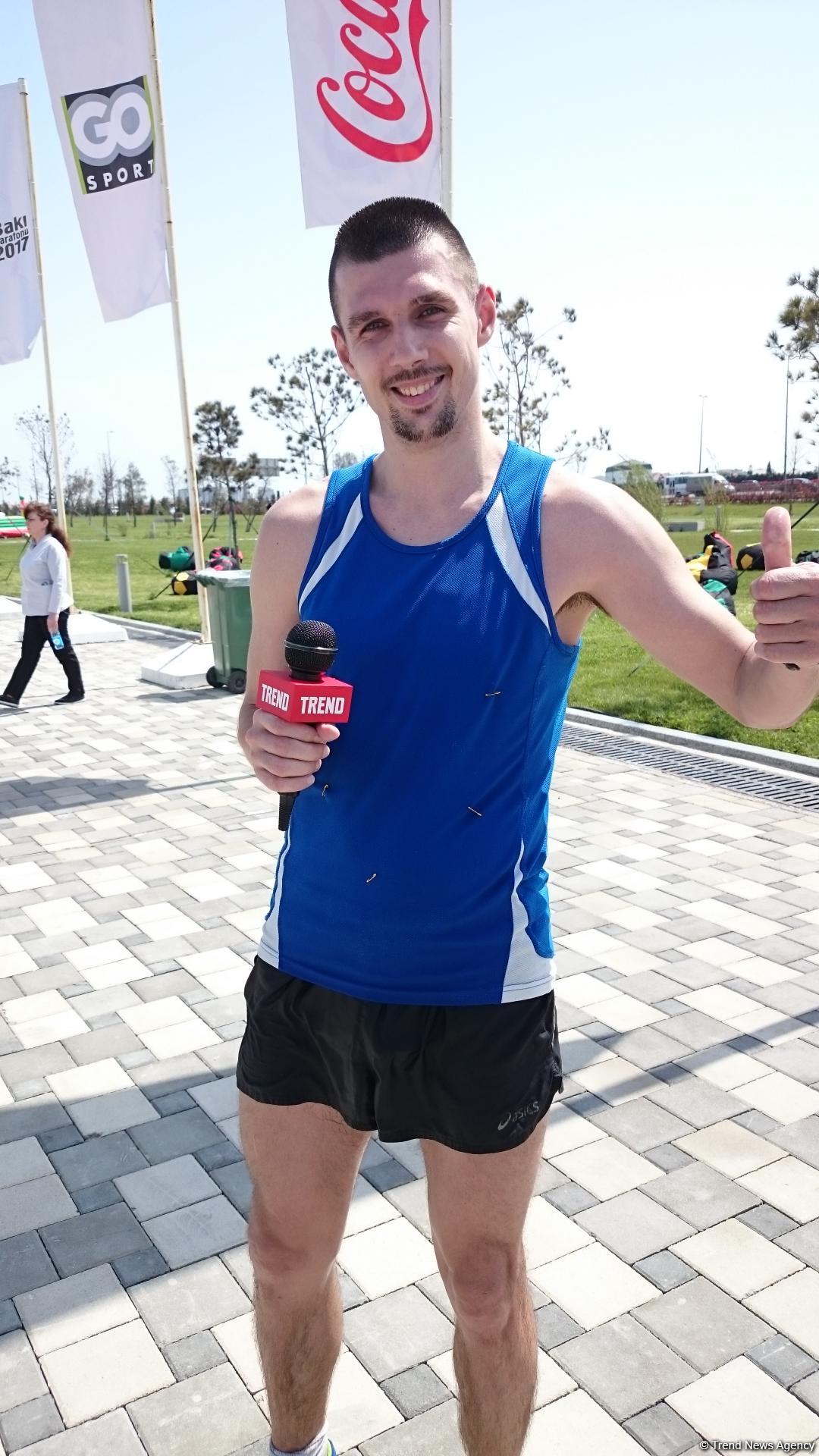Russian runner third in Baku Marathon 2017 - Trend.Az
