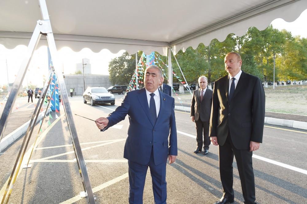 President Ilham Aliyev attends inauguration of Kurdmashi-Kalband-Girk ...