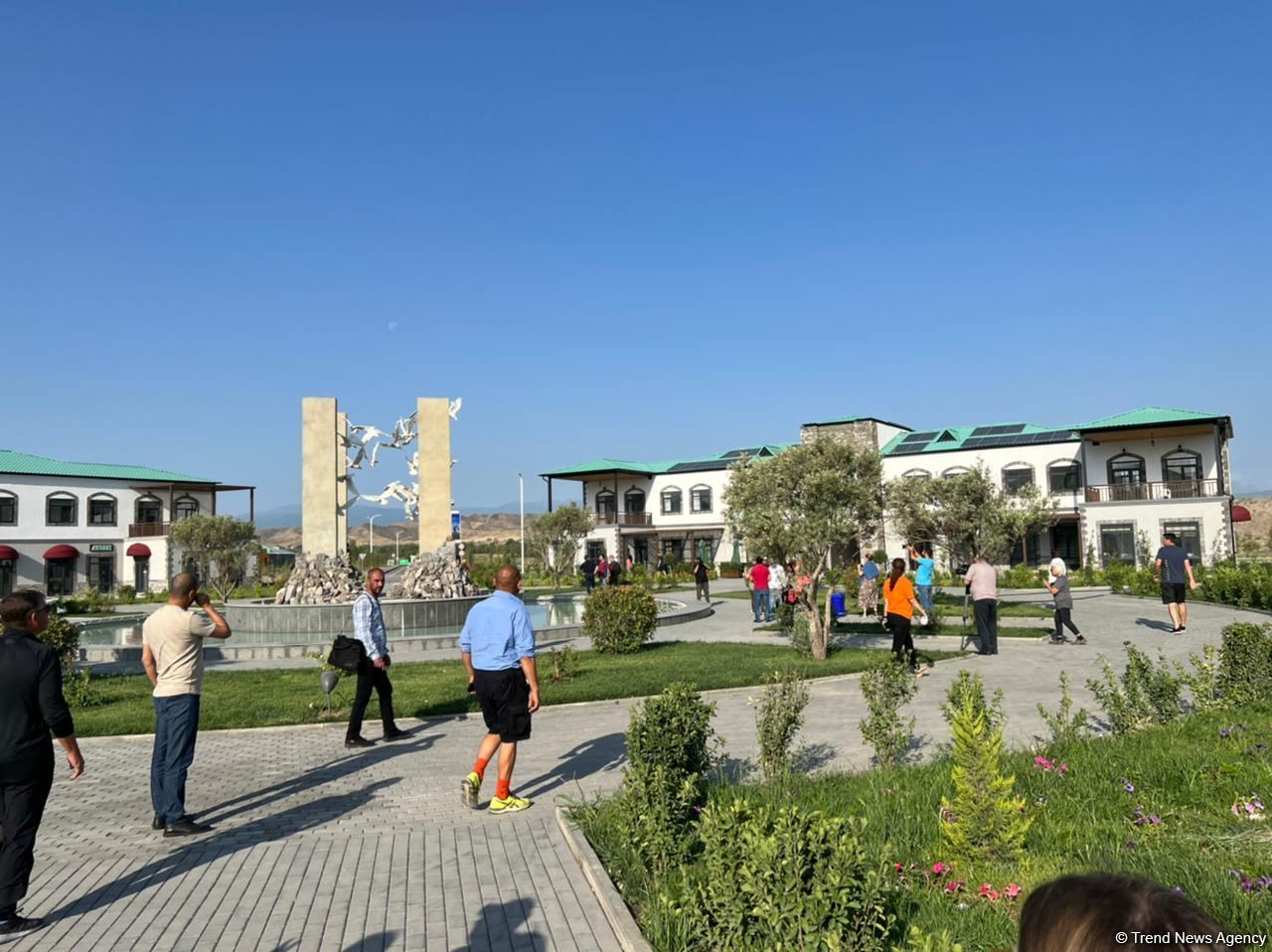 Group of international travelers visit 'smart village' of Aghali (PHOTO ...