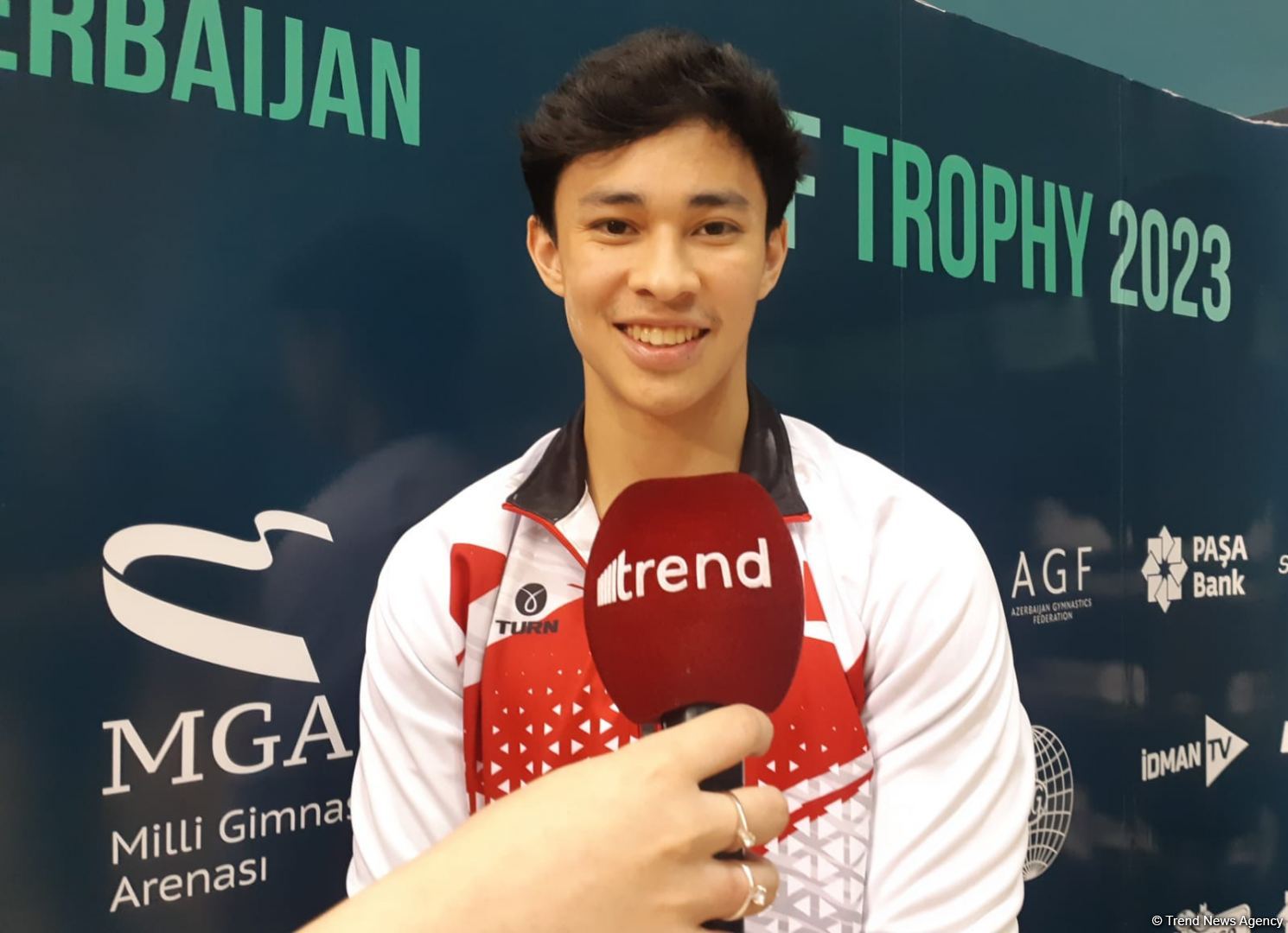 Athlete from Peru amazed by National Gymnastics Arena in Baku and World ...