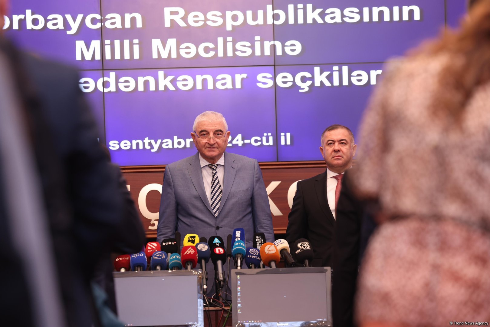 CEC of Azerbaijan holds briefing on parliamentary election (PHOTO ...