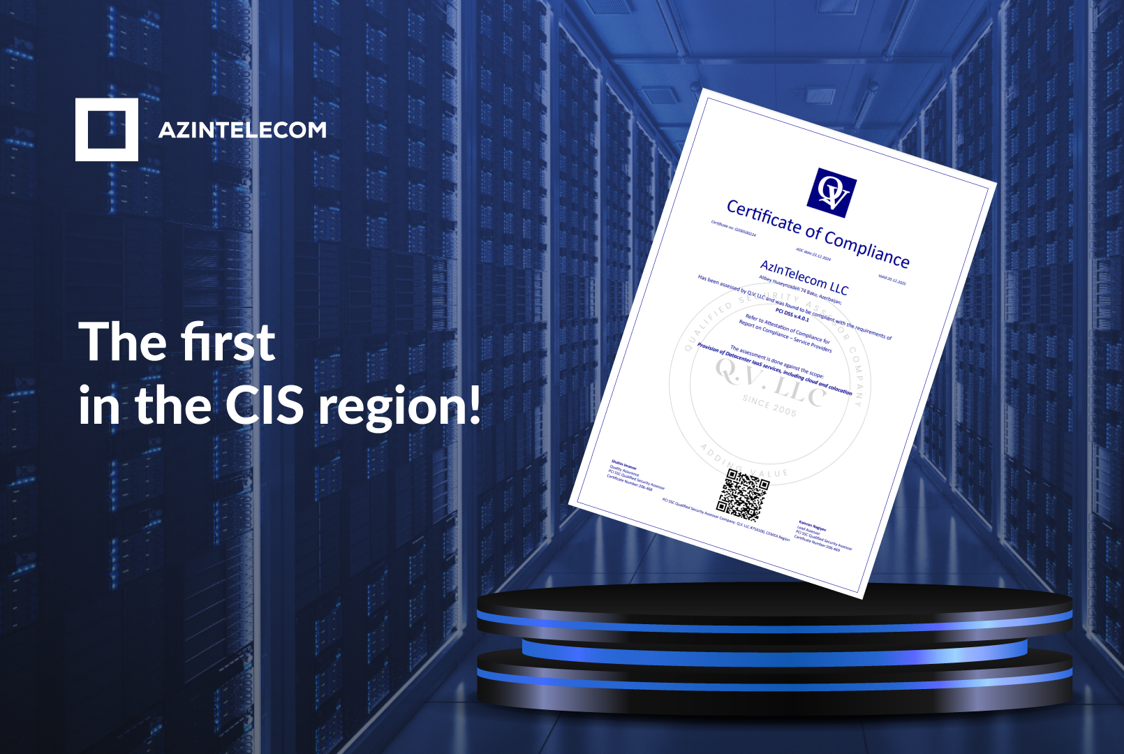 “AzInTelecom” LLC obtained PCI DSS certification - Trend.Az