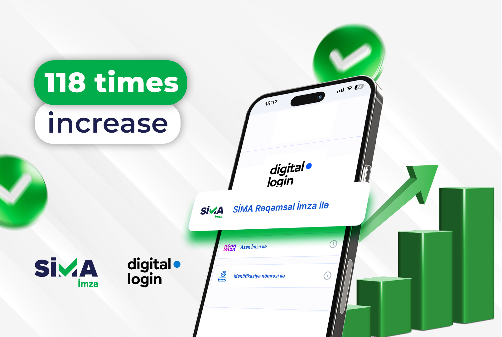 Access to "digital.login" using "SİMA İmza" has increased 118-fold - Trend.Az